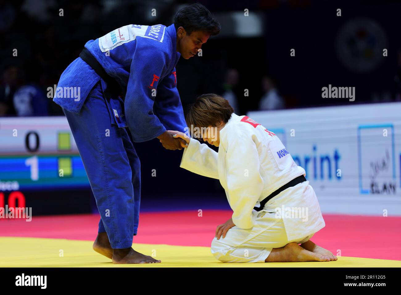 Doha, Qatar. 10/05/2023, Ali Bin Hamad Al Attiyah Arena, Doha, Qatar. 10th May, 2023. (L-R ...