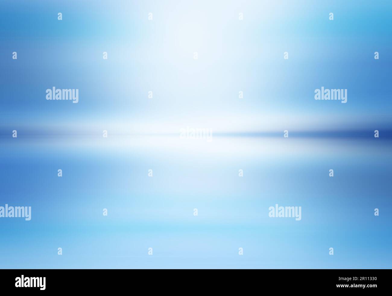 Abstract blue background with horizon line at back Stock Photo - Alamy