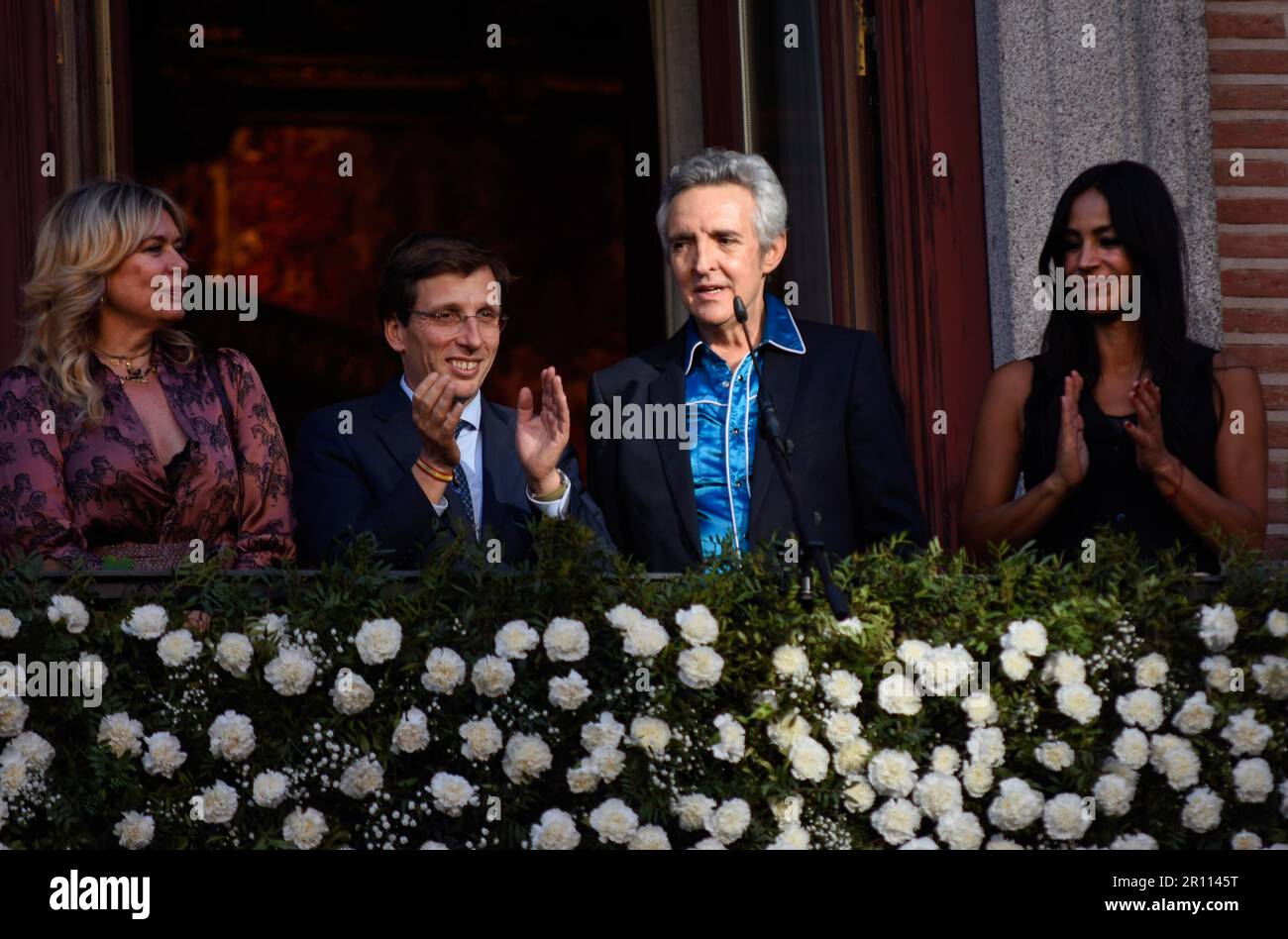 Madrid, Spain. 10th May, 2023. Ramoncín prepares to deliver a speech ...