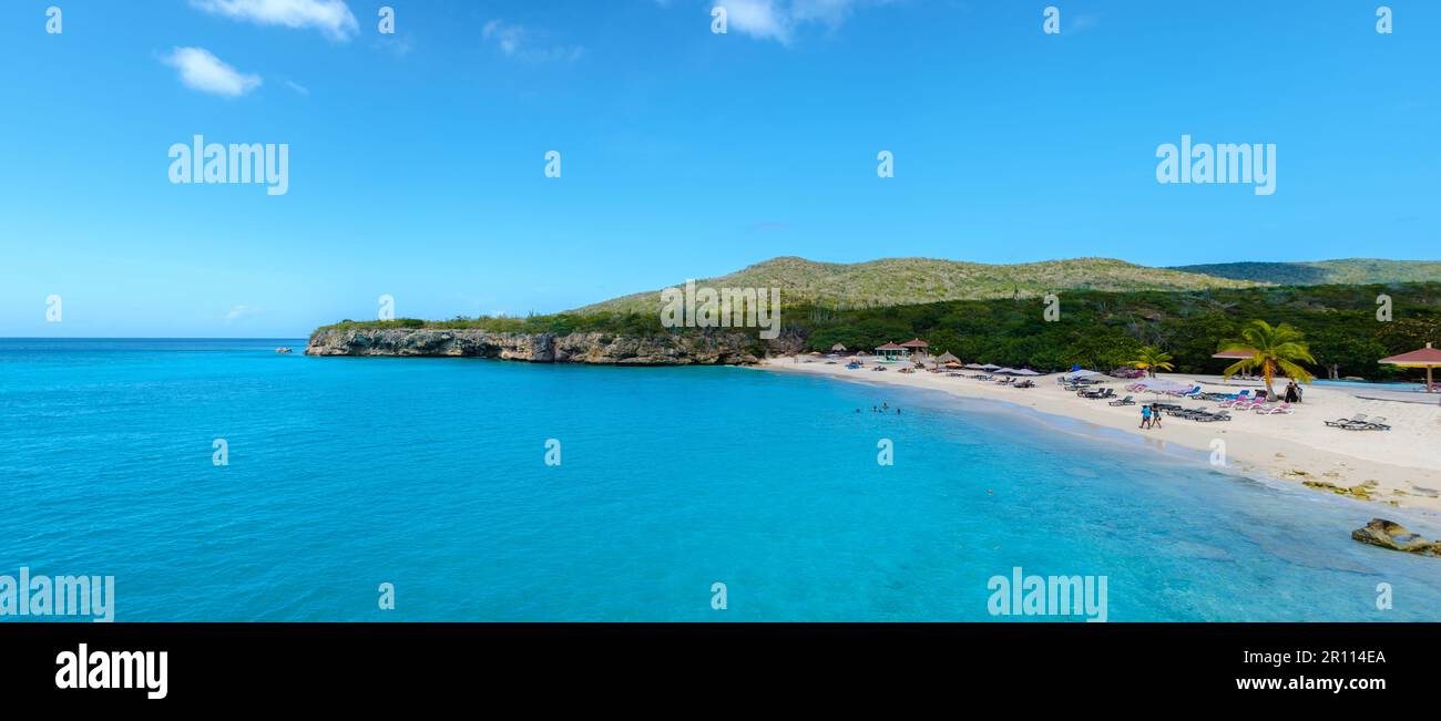 Grote Knip Beach Curacao Island, Tropical beach on the Caribbean island ...