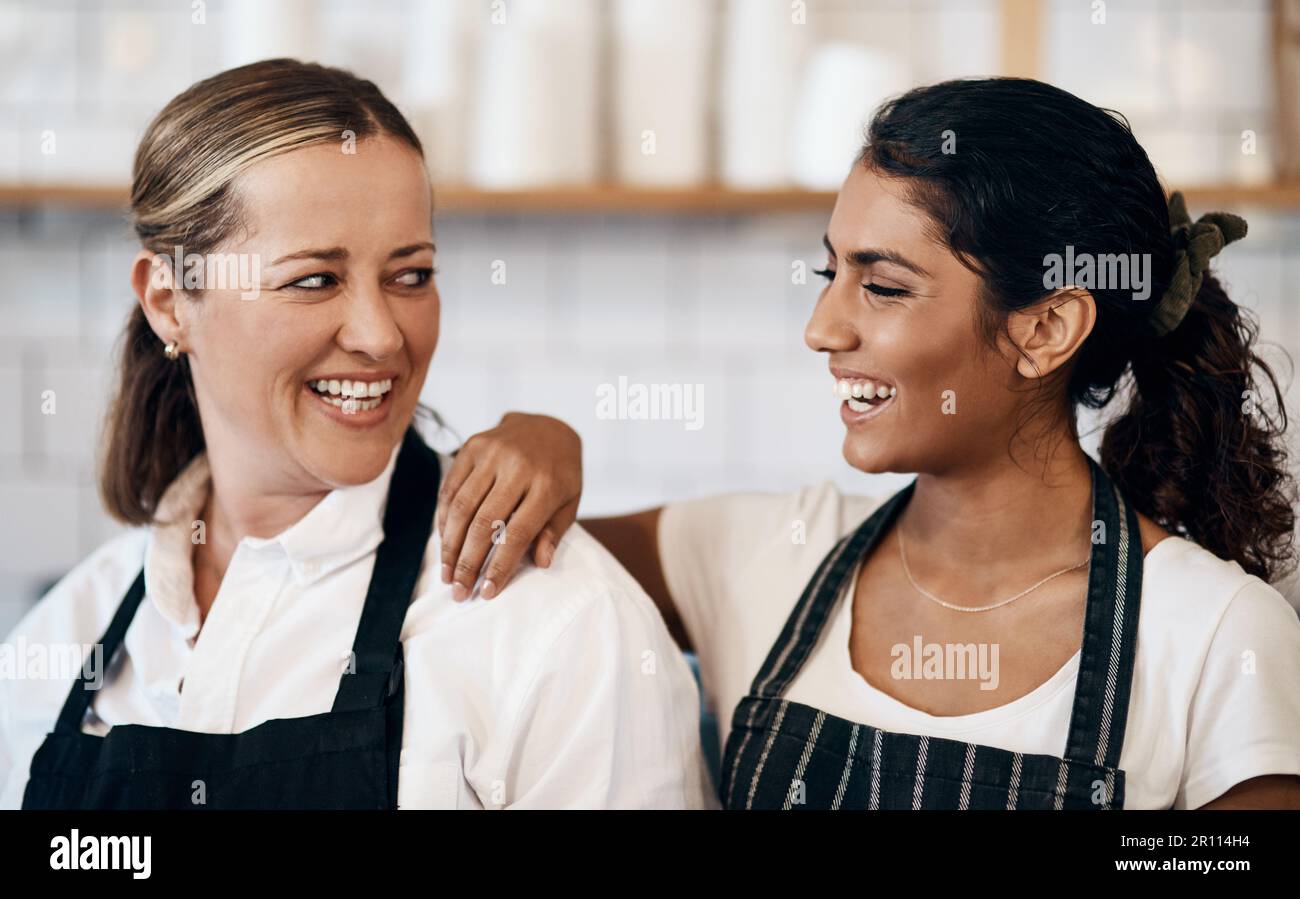 The friendly faces at everyones favourite cafe. two confident women ...