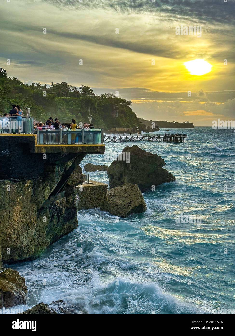 Rock bar in Jimbaran, Bali, Indonesia Stock Photo - Alamy