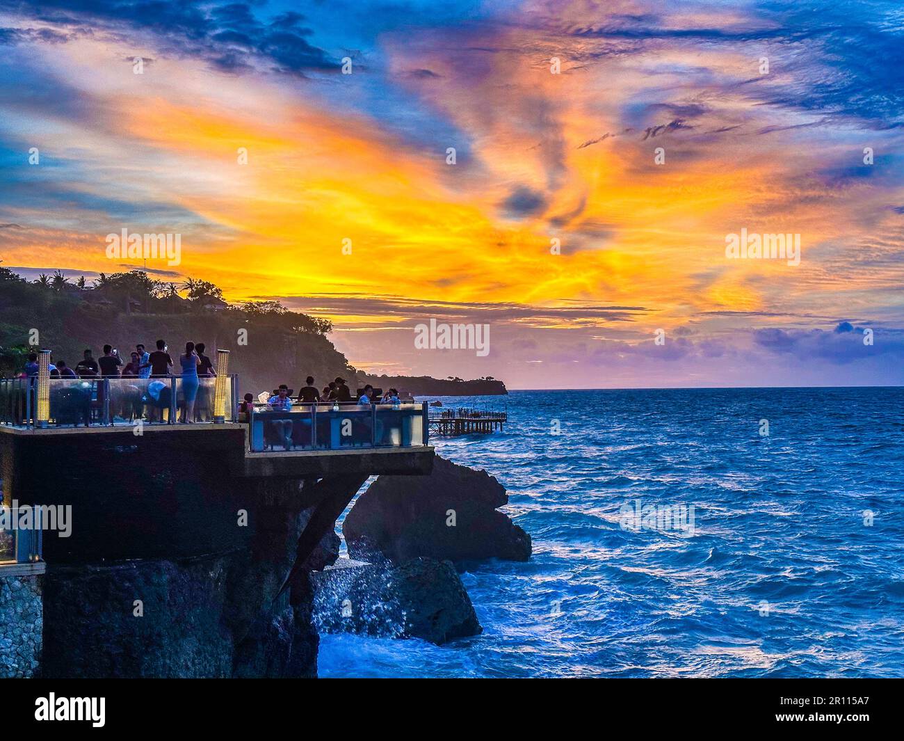 Rock bar in Jimbaran, Bali, Indonesia Stock Photo - Alamy