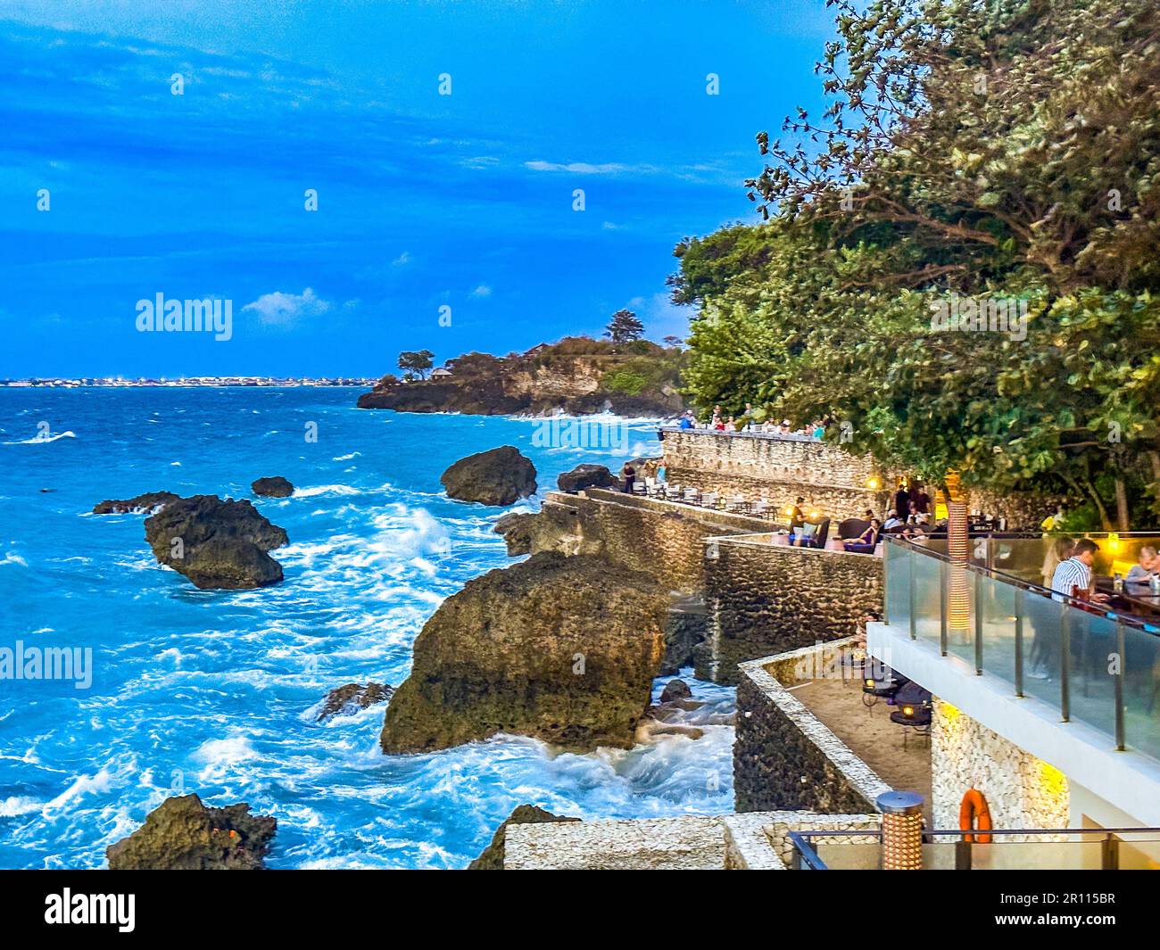 Rock bar in Jimbaran, Bali, Indonesia Stock Photo - Alamy