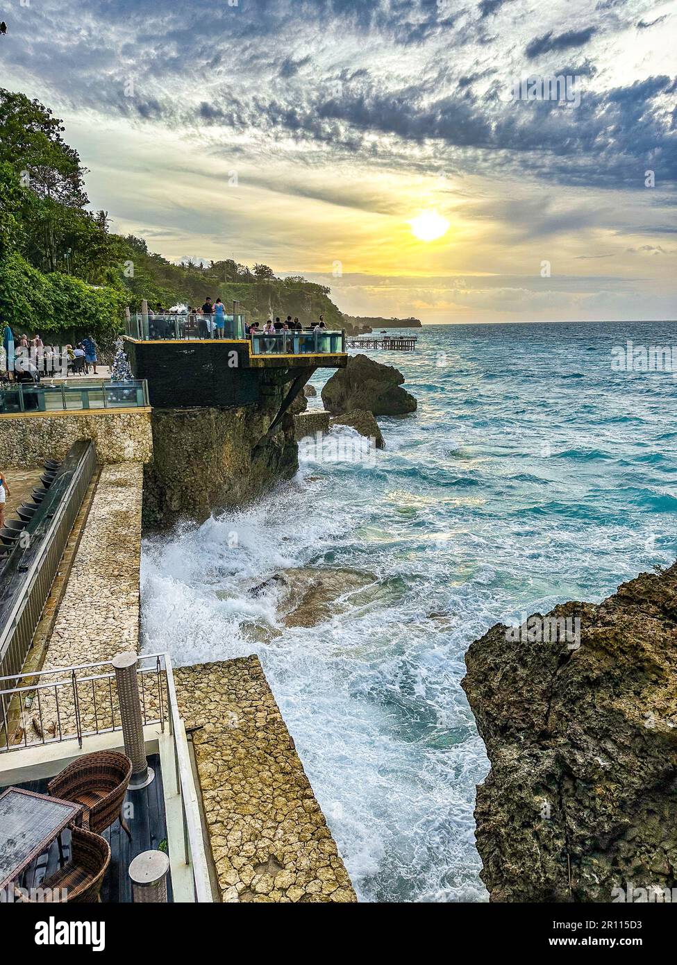 Rock bar in Jimbaran, Bali, Indonesia Stock Photo - Alamy