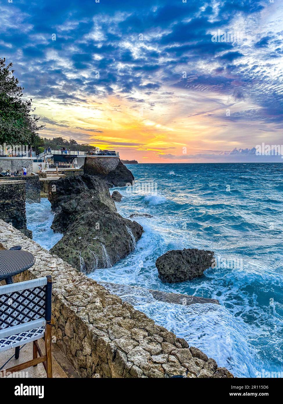 Rock bar in Jimbaran, Bali, Indonesia Stock Photo - Alamy