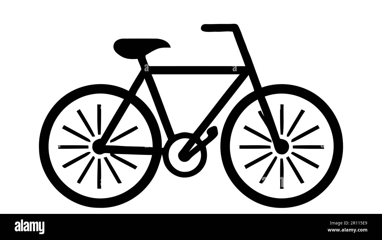 Bicycle icon on white background. Vector illustration Stock Vector ...