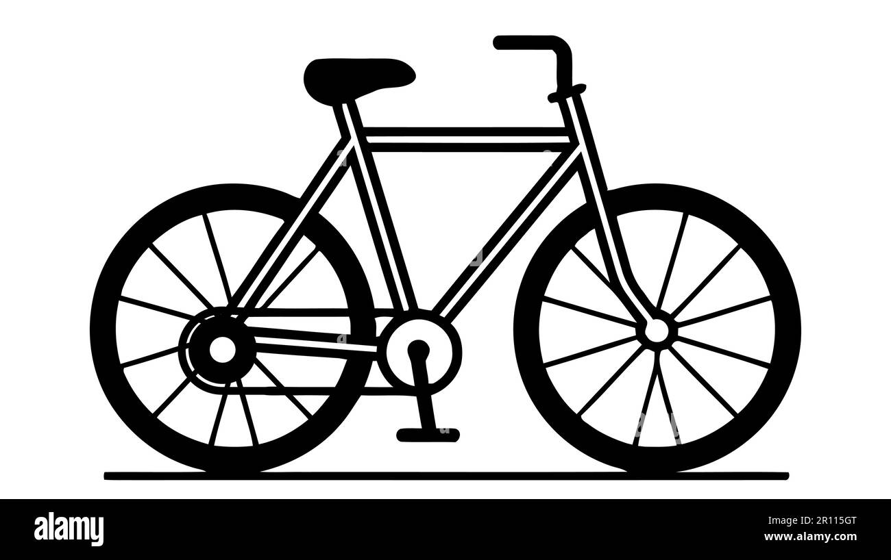 Bicycle icon on white background. Vector illustration Stock Vector ...