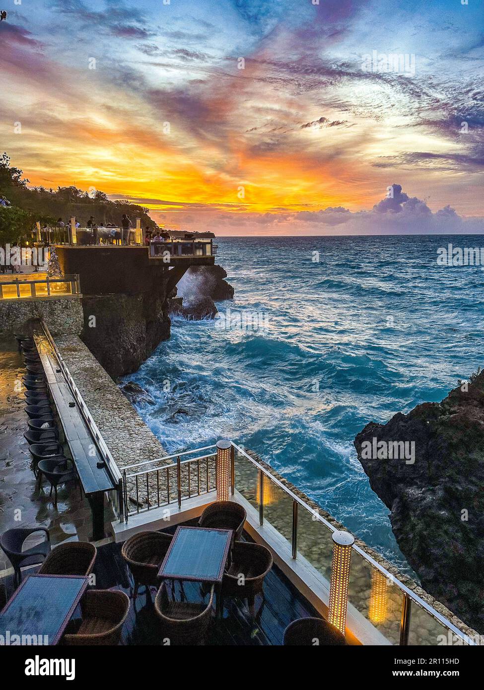 Rock bar in Jimbaran, Bali, Indonesia Stock Photo - Alamy