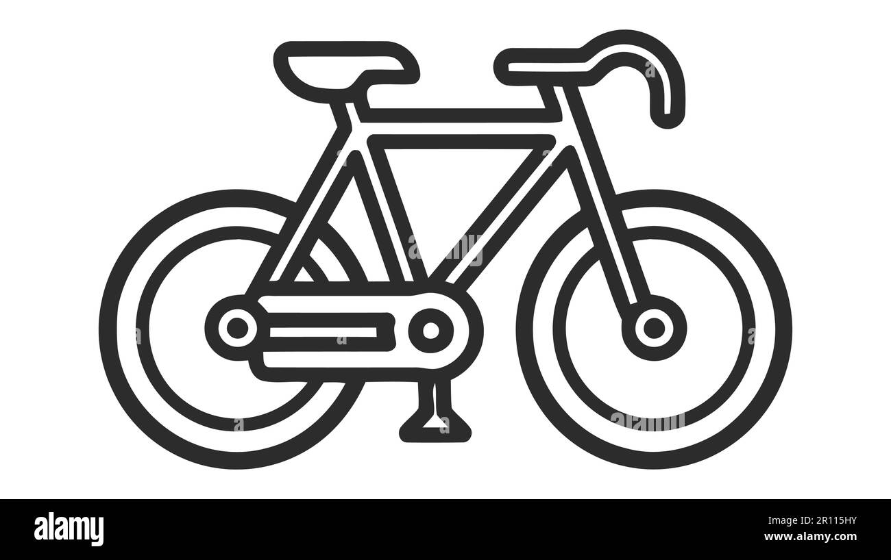 Bicycle icon on white background. Vector illustration Stock Vector ...