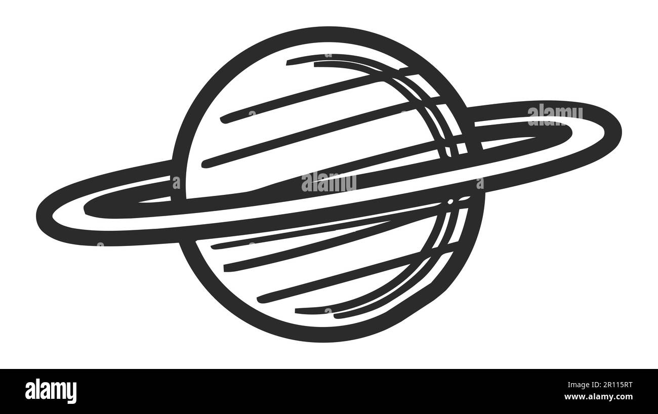 Planet Logo design. Vector illustration isolated on white background ...