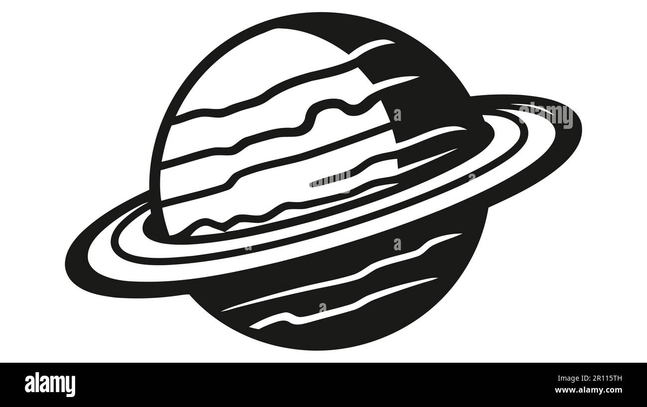 Planet Logo design. Vector illustration isolated on white background ...