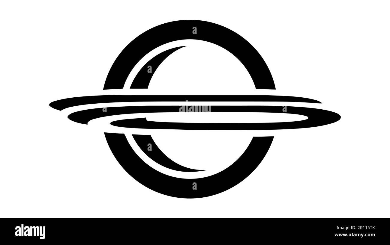 Planet Logo design. Vector illustration isolated on white background ...