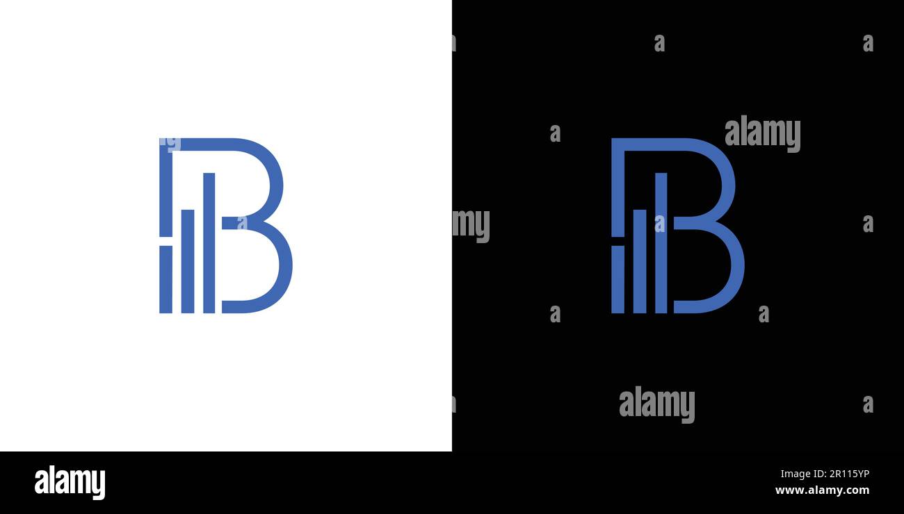 Letter B finance logo design unique and modern Stock Vector Image & Art ...