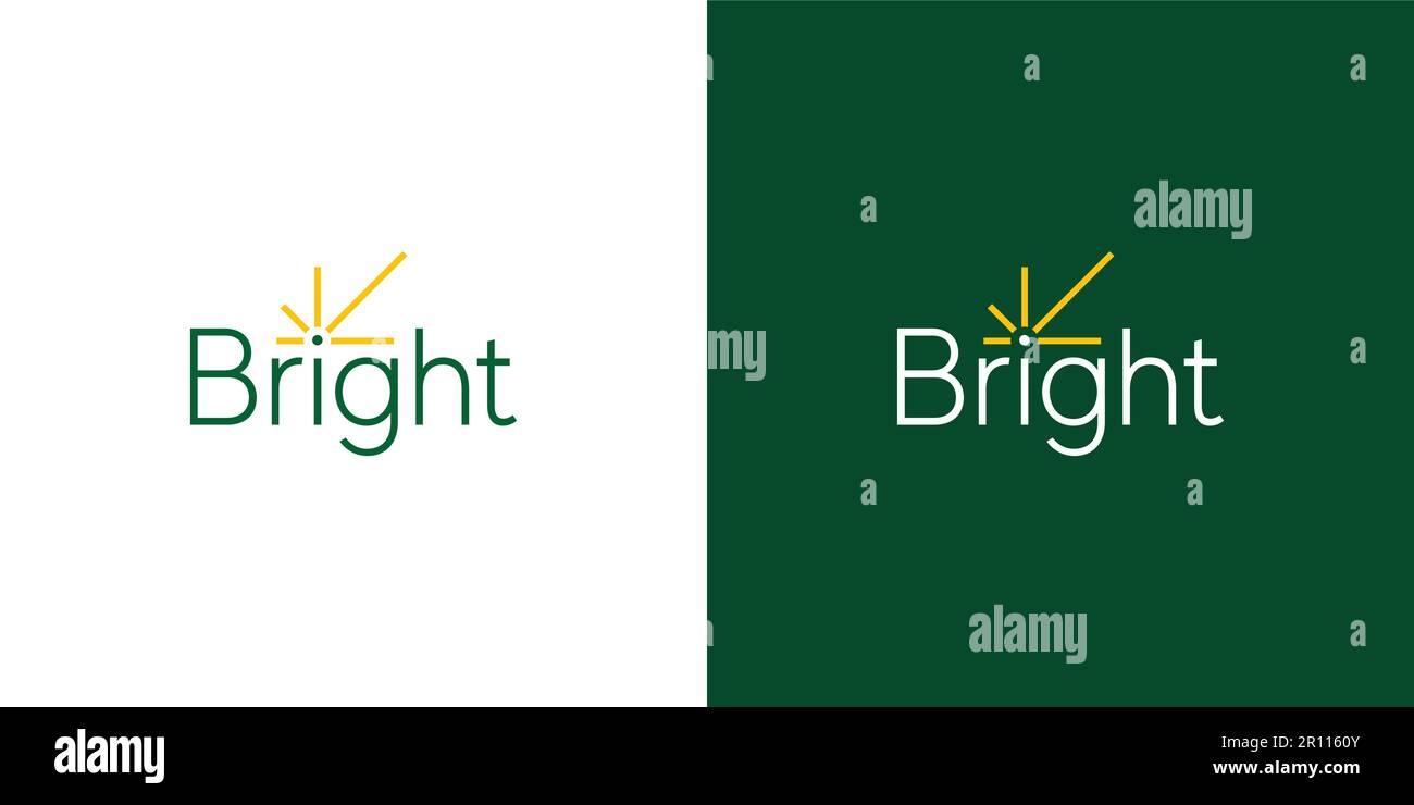 Modern and professional bright logo design Stock Vector Image & Art - Alamy