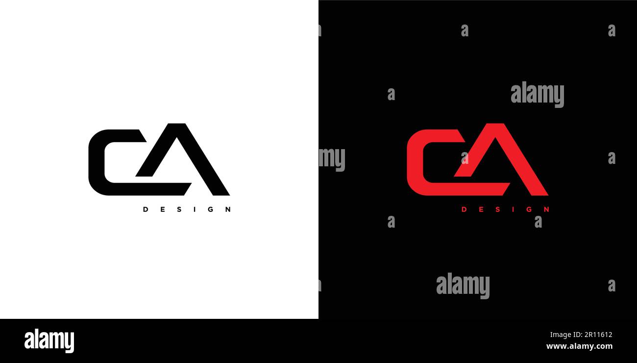 Modern and strong letter CA initials logo design Stock Vector Image ...