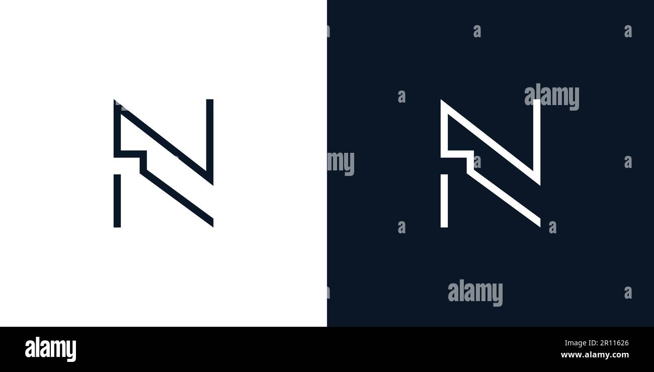 Modern and cool letter N initials logo design Stock Vector Image & Art - Alamy