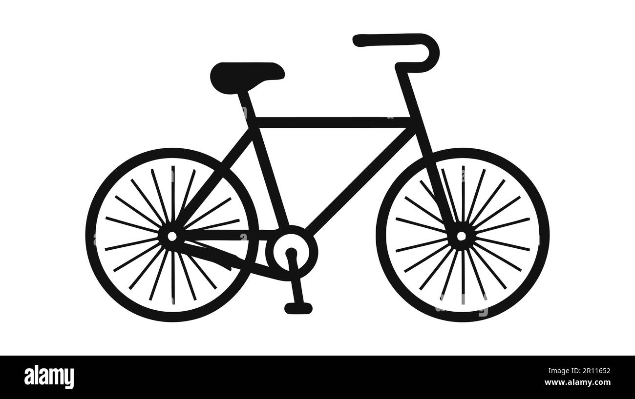 Bicycle icon on white background. Vector illustration Stock Vector ...