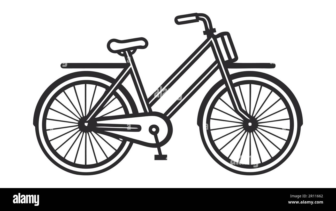 Bicycle icon on white background. Vector illustration Stock Vector ...
