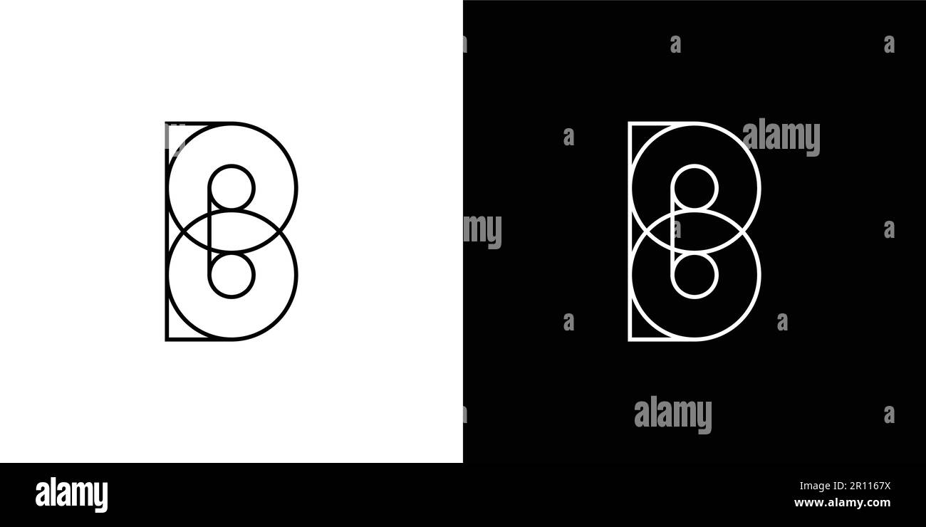 Modern and unique letter B initials logo design Stock Vector Image ...