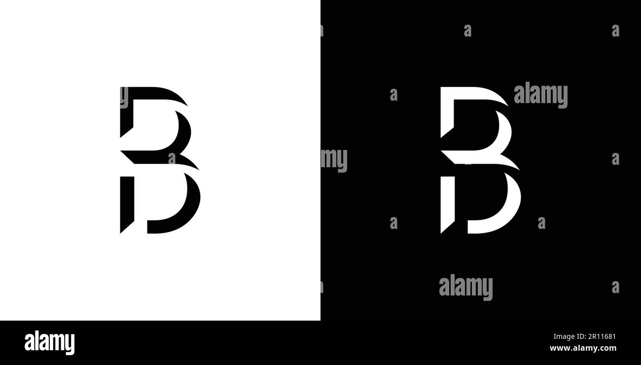 Modern and unique letter B initials logo design Stock Vector Image ...