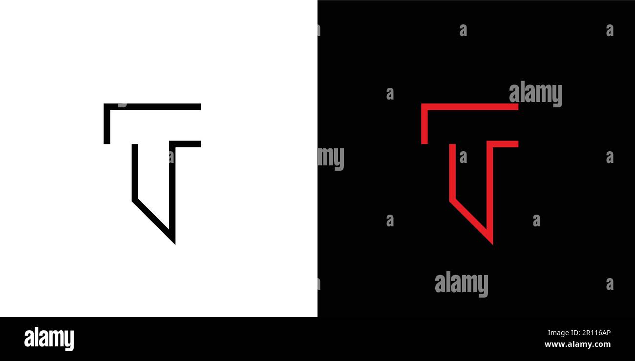 Modern and unique letter T initials logo design Stock Vector Image ...