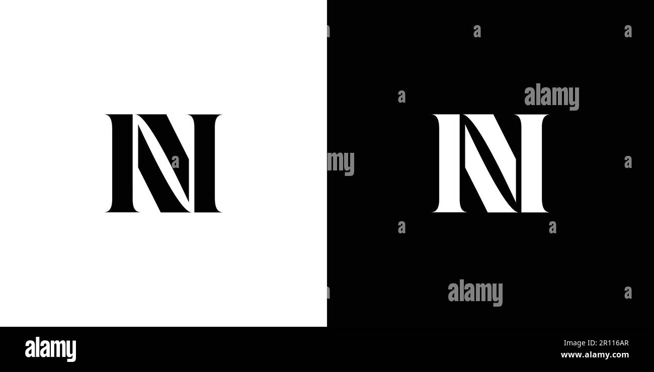 Modern and unique letter N initials logo design Stock Vector Image & Art - Alamy