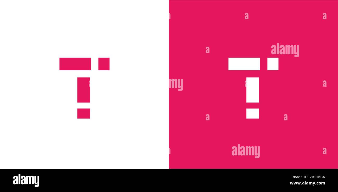 Modern and unique letter T initials logo design 3 Stock Vector Image ...