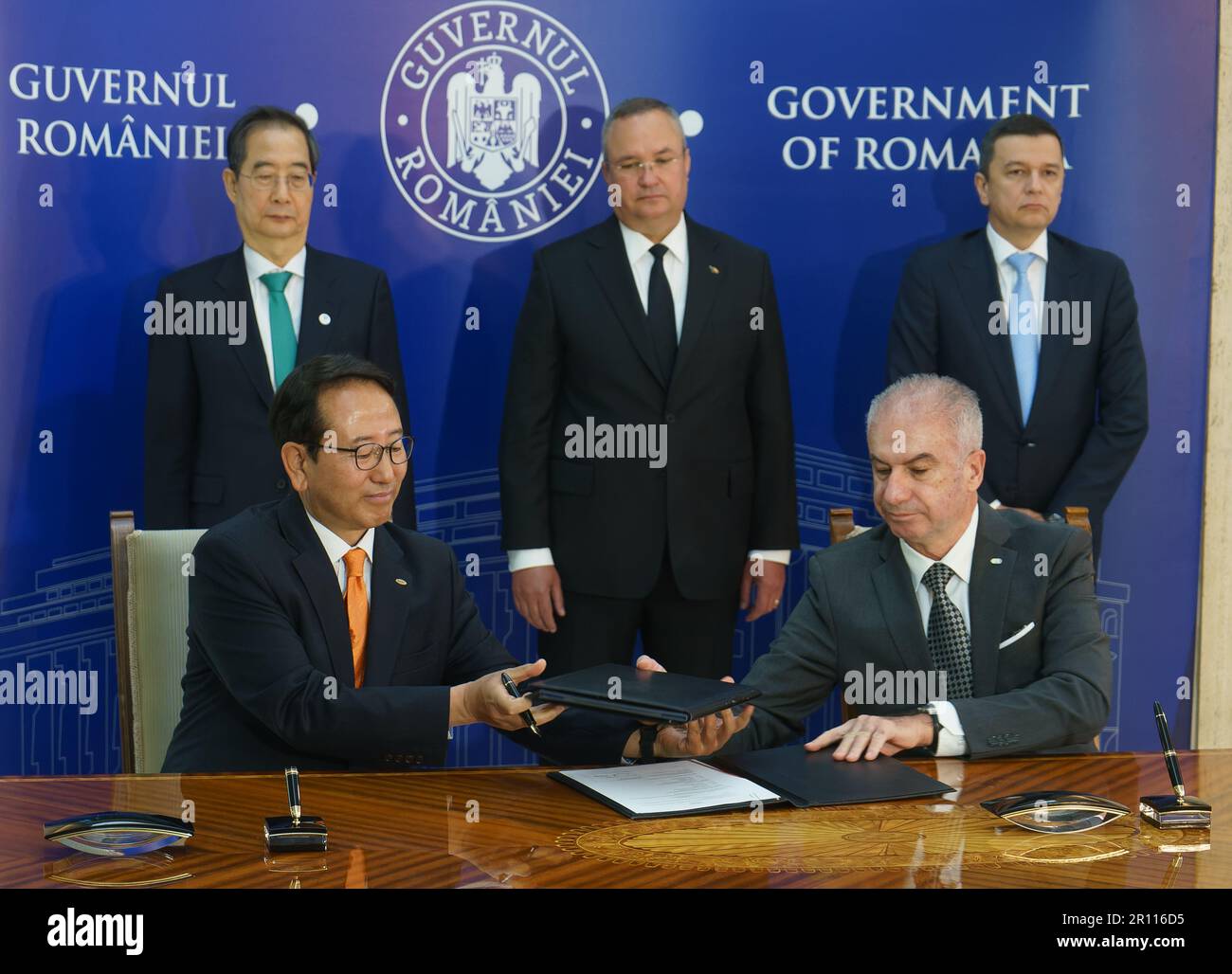 Bucharest, Romania. 10th May, 2023: South Korean Prime Minister Han ...