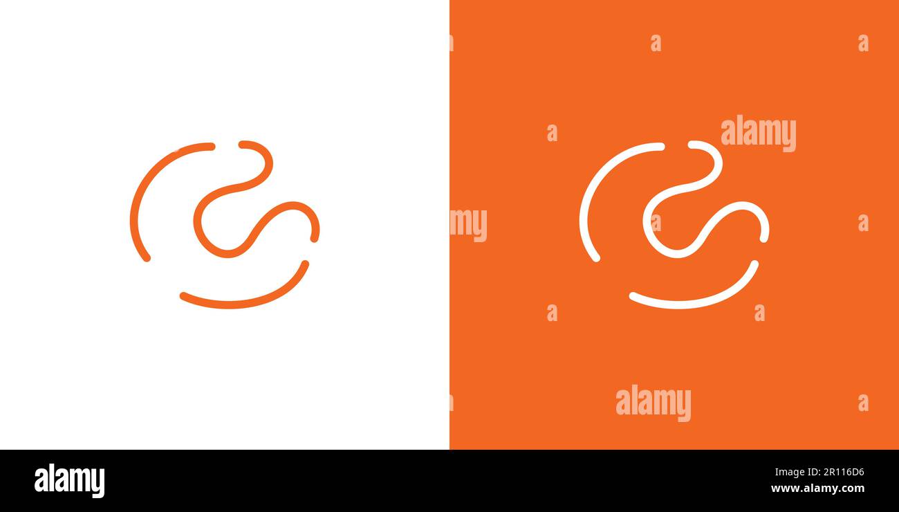 modern and unique letter C initials logo design Stock Vector Image ...