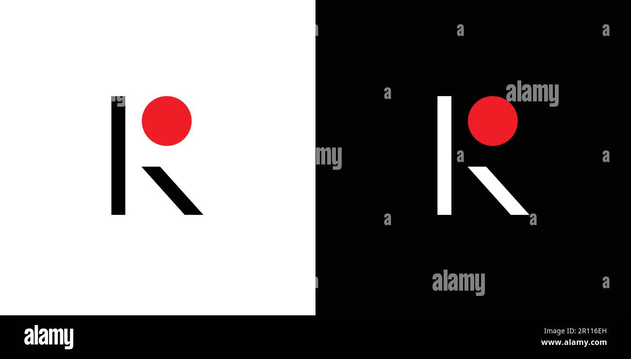 Modern and unique letter R initials logo design Stock Vector Image ...