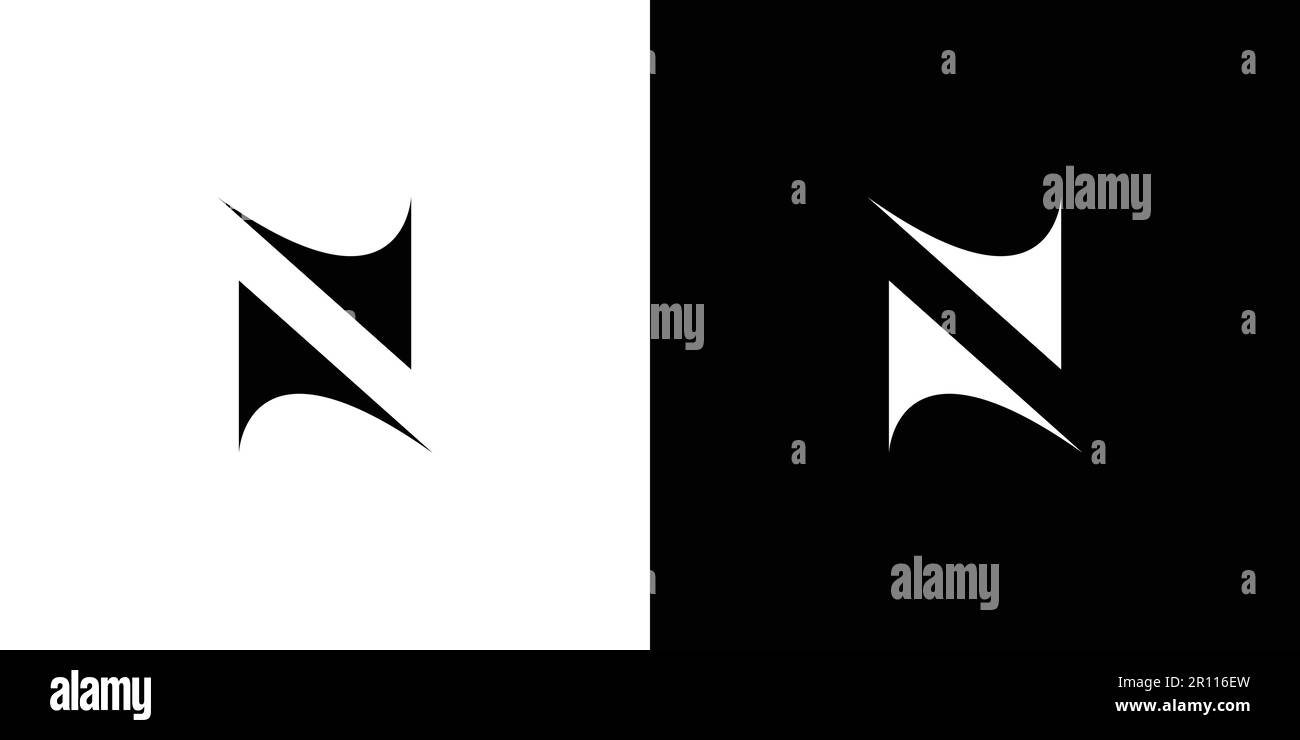 modern and unique letter N initials logo design Stock Vector Image & Art - Alamy