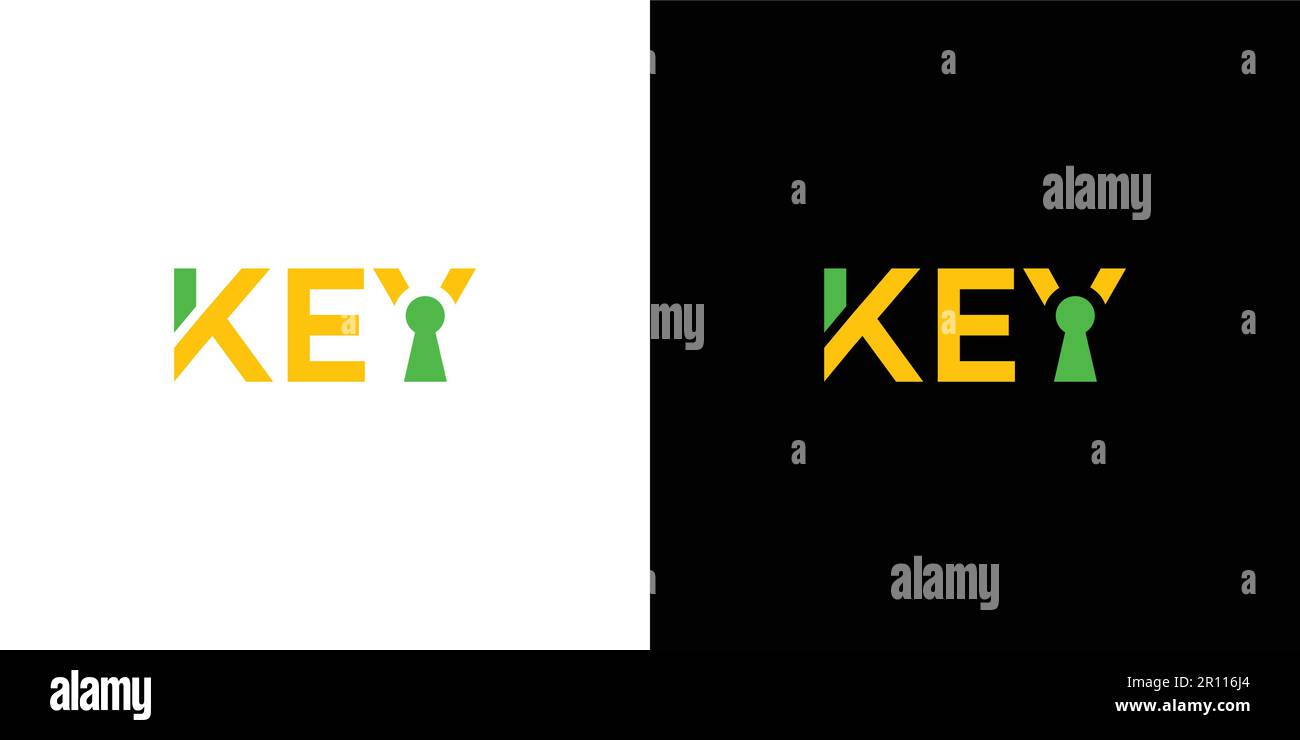 Unique and modern key logo design Stock Vector Image & Art - Alamy