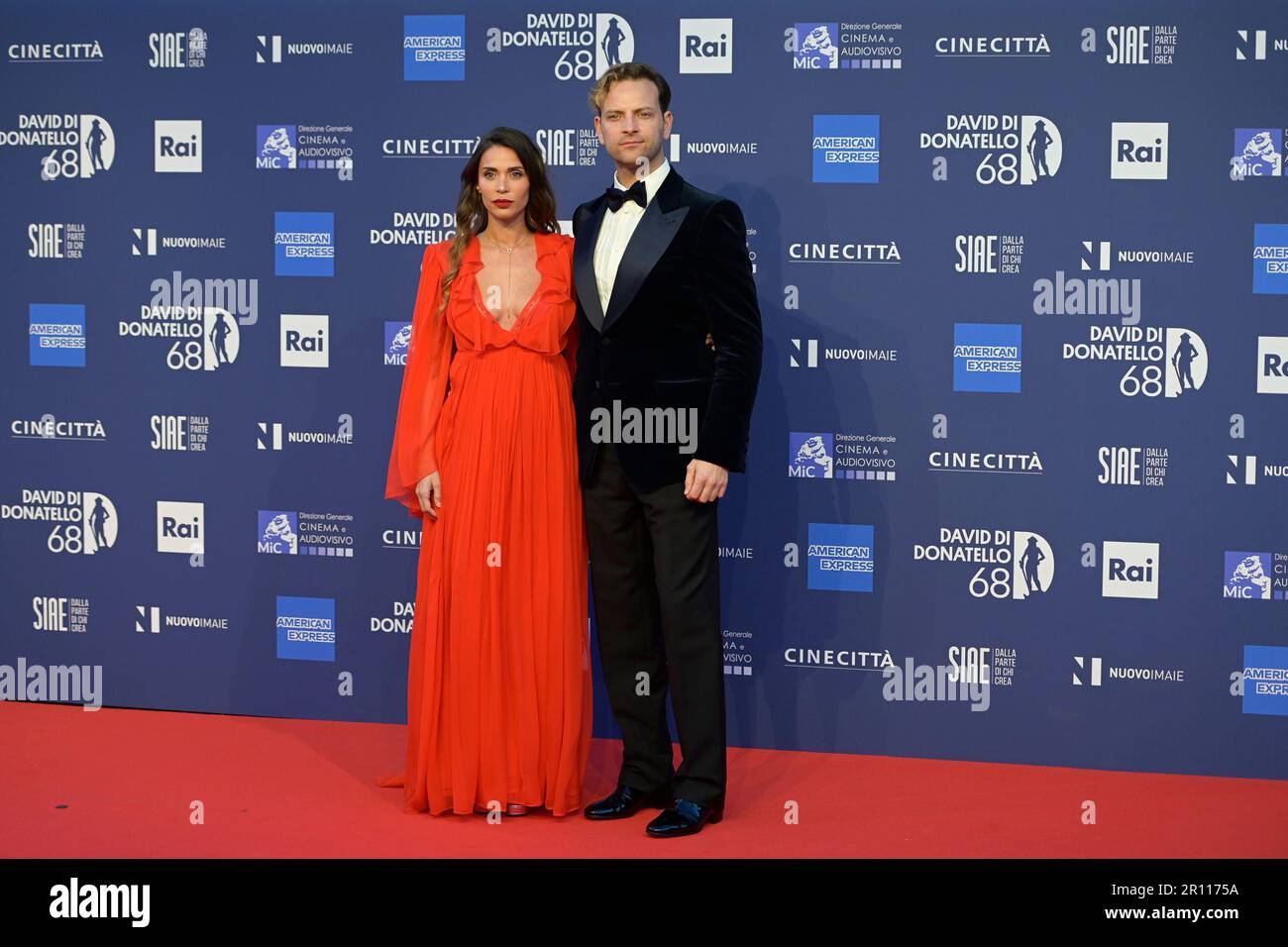 Rome, Italy. 10th May, 2023. Irene Forti (L) and Alessandro Borghi (R ...