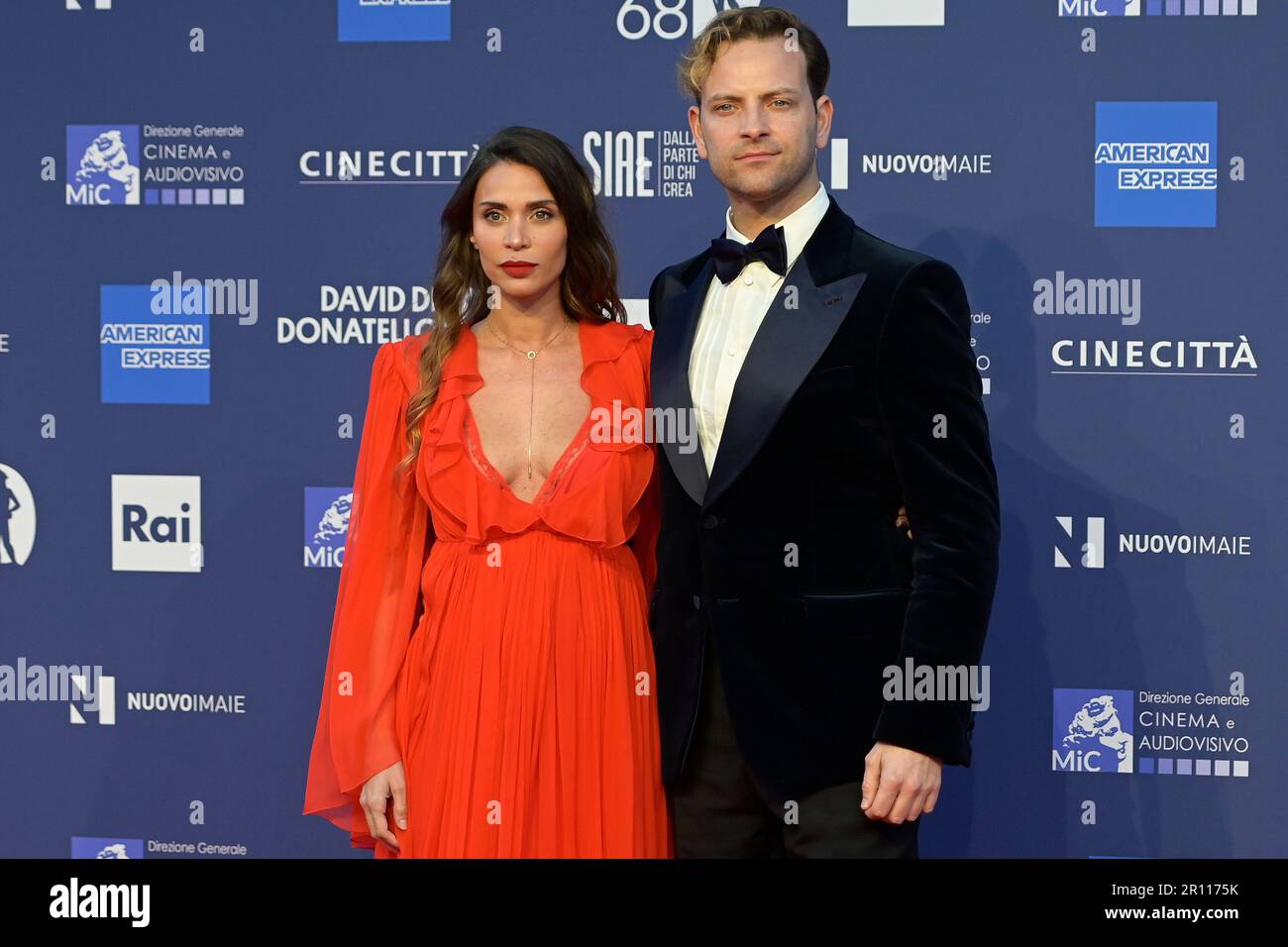 Rome, Italy. 10th May, 2023. Irene Forti (L) and Alessandro Borghi (R ...