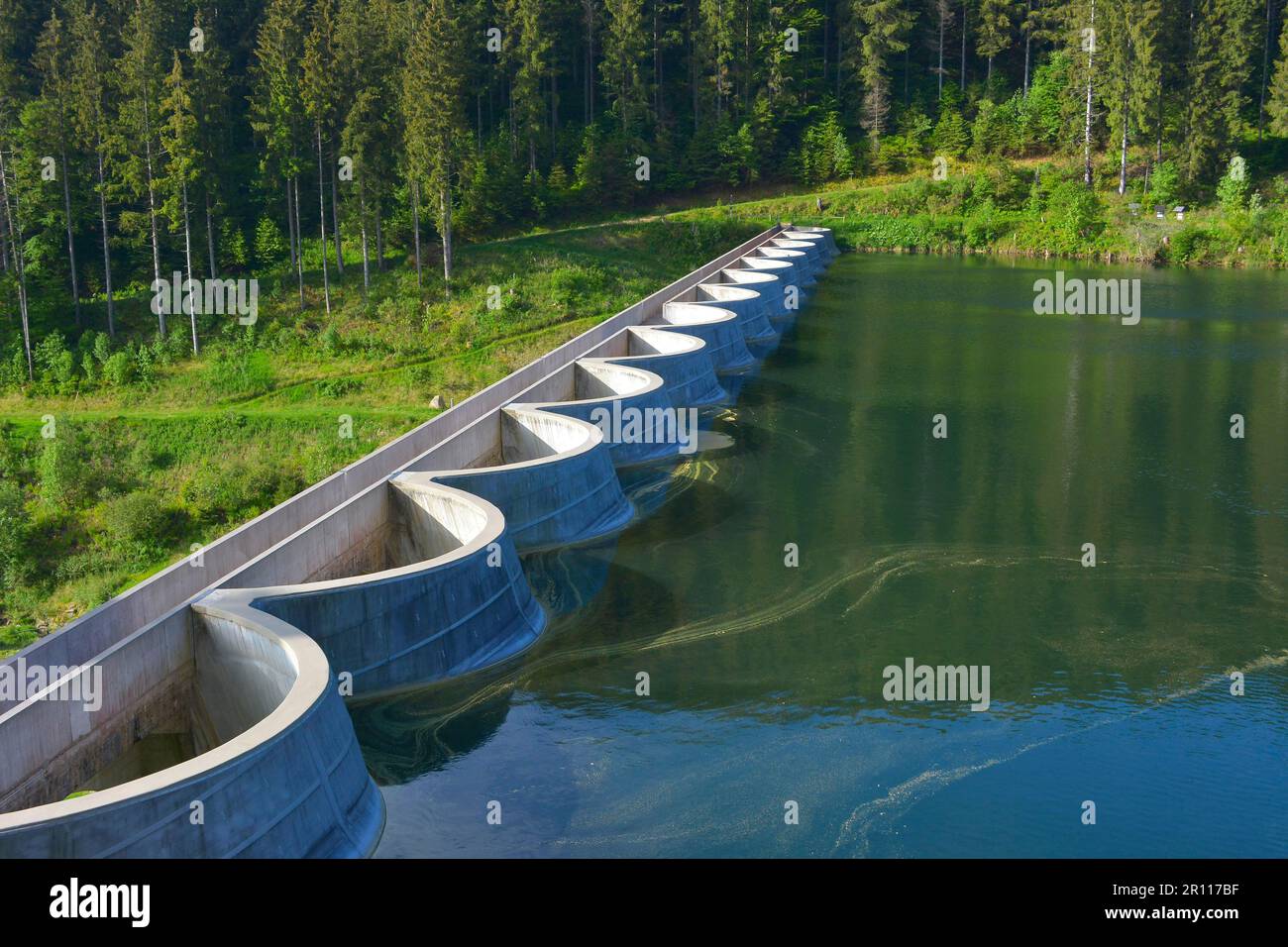 Black Forest, Baden-Wuerttemberg, Upper Black Forest, Linach, dam ...