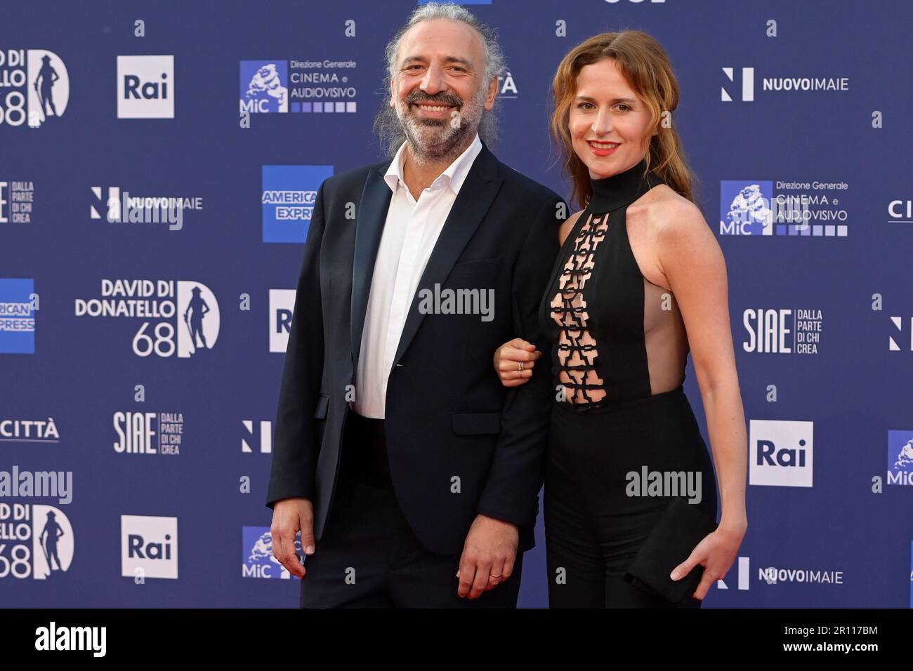 Rome, Italy. 10th May, 2023. Stefano Bollani (L) and Valentina Cenni (R ...
