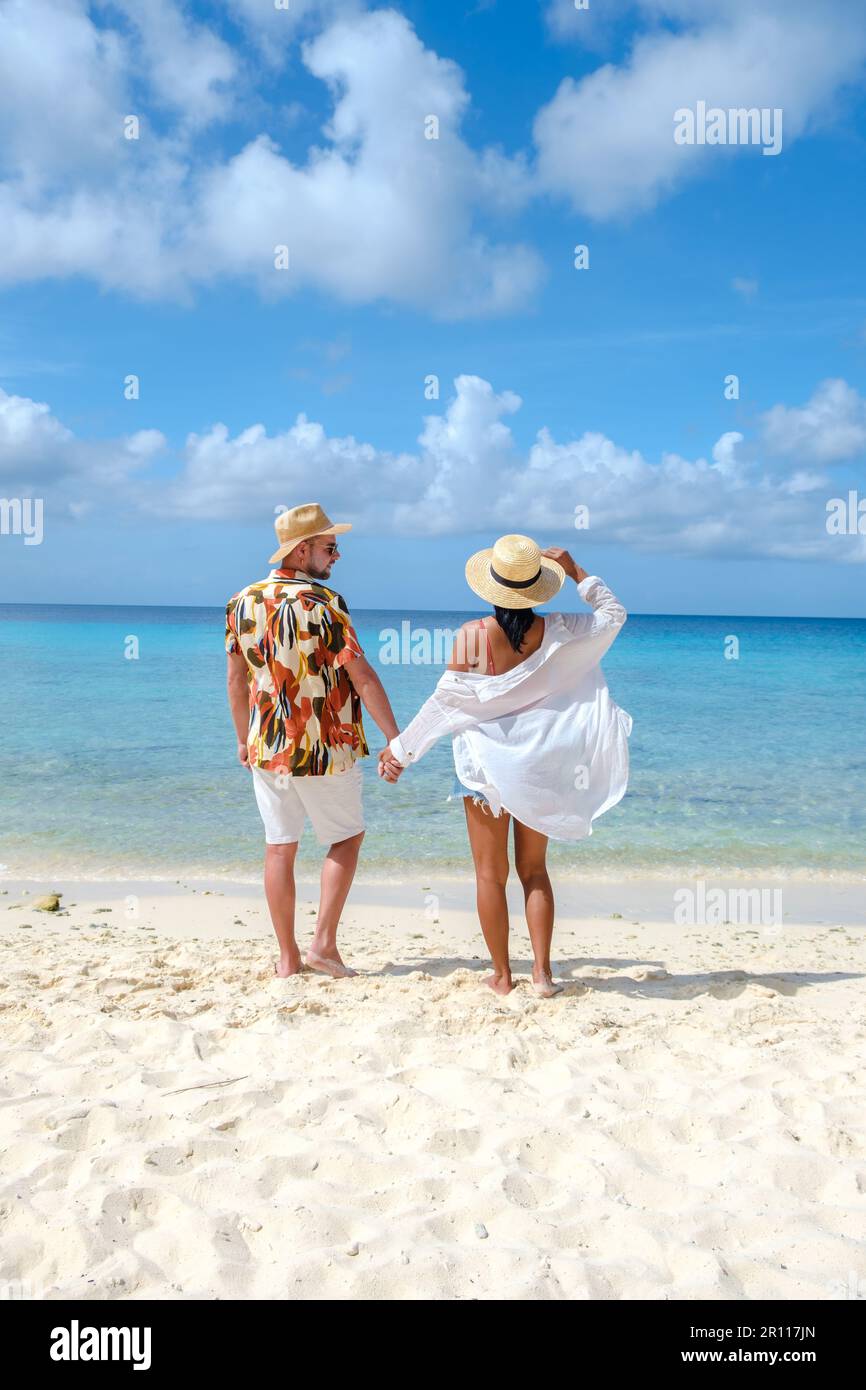 Playa Porto Marie Beach in Curacao, a tropical beach on the Caribbean ...