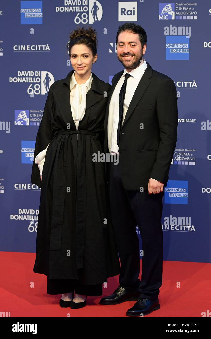 Rome, Italy. 10th May, 2023. Giulia Steigerwalt (L) and Matteo Rovere ...