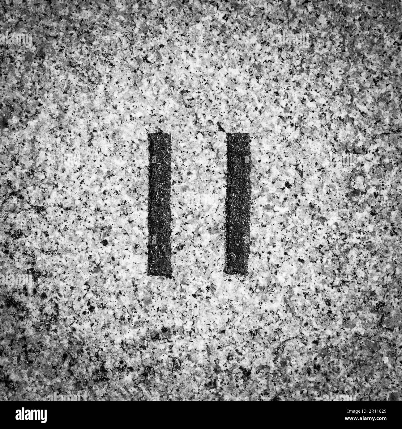 Roman numbers collection, from 1 to 7, on a real ancient granite Stock ...
