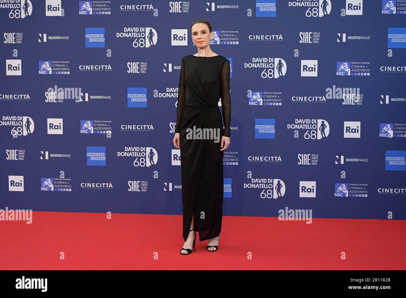 Rome, Italy. 10th May, 2023. Emanuela Fanelli attends the red carpet of ...