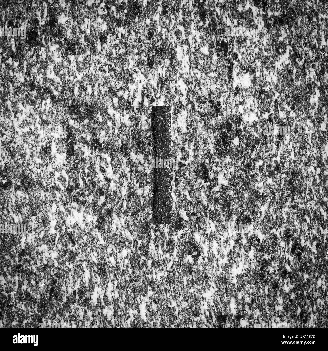 Roman numbers collection, from 1 to 7, on a real ancient granite Stock ...