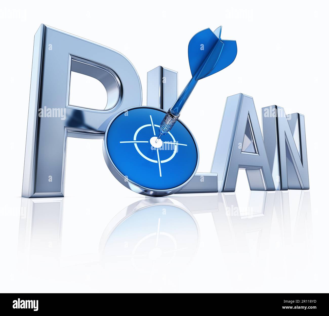3D rendering of a plan icon Stock Photo - Alamy