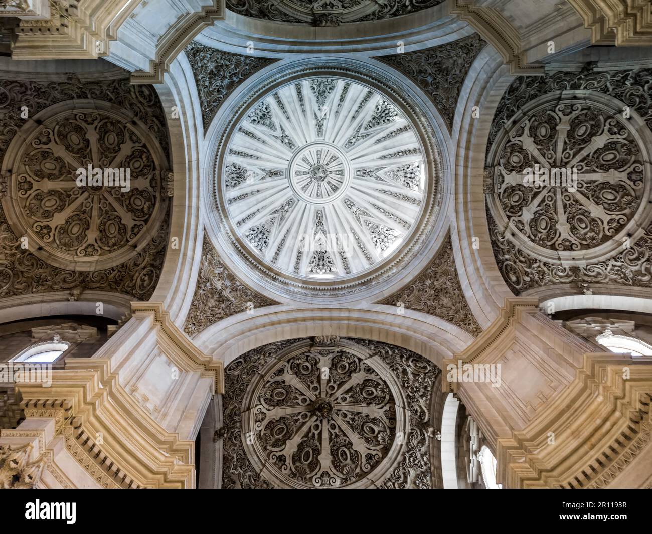GRANADA, ANDALUCIA/SPAIN - MAY 7 : Ceiling of Iglesia del Sagrario ...