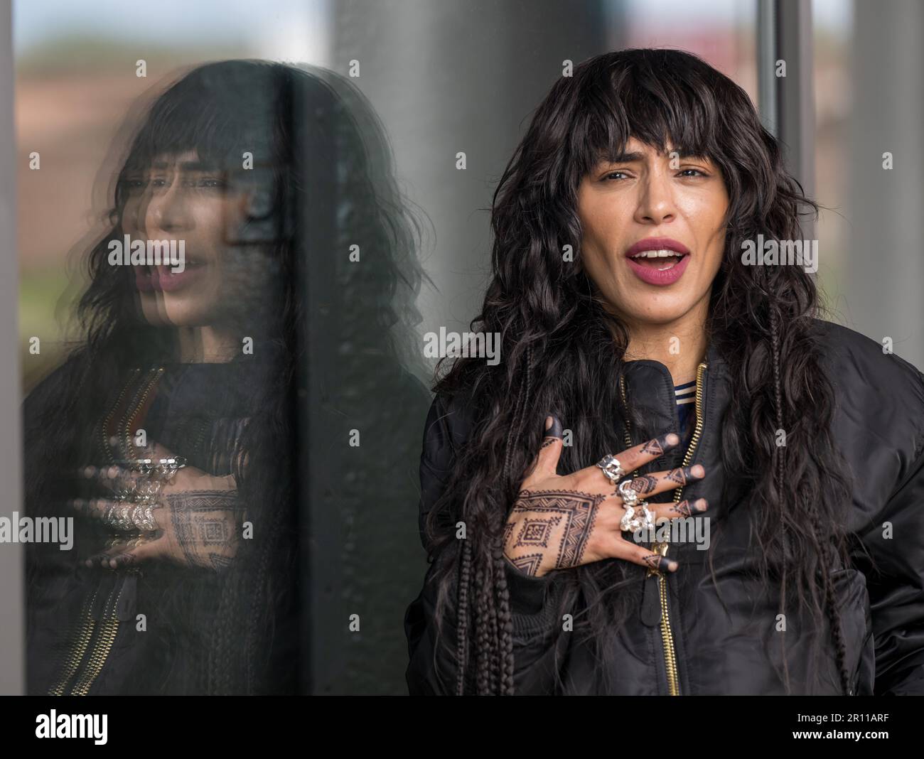 Liverpool, UK. 10th May, 2023. Swedish singer Loreen during a photo ...