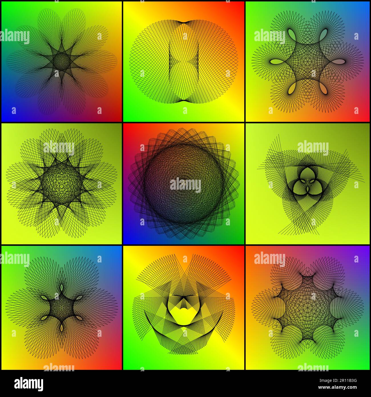 Spirography hi-res stock photography and images - Alamy