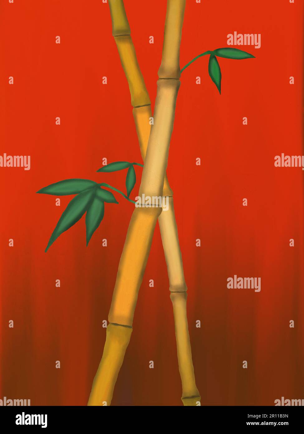 Bamboo artwork hi-res stock photography and images - Alamy