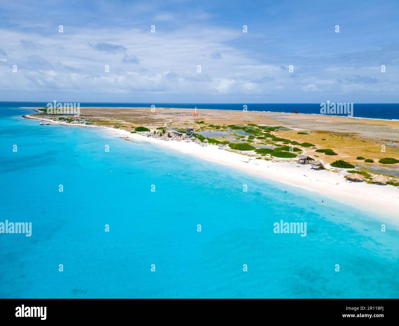 Klein Curacao Island with Tropical beach at the Caribbean island of ...