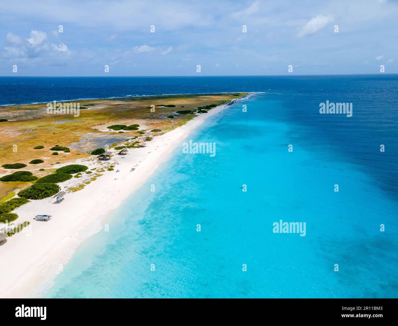 Klein Curacao Island with Tropical beach at the Caribbean island of ...