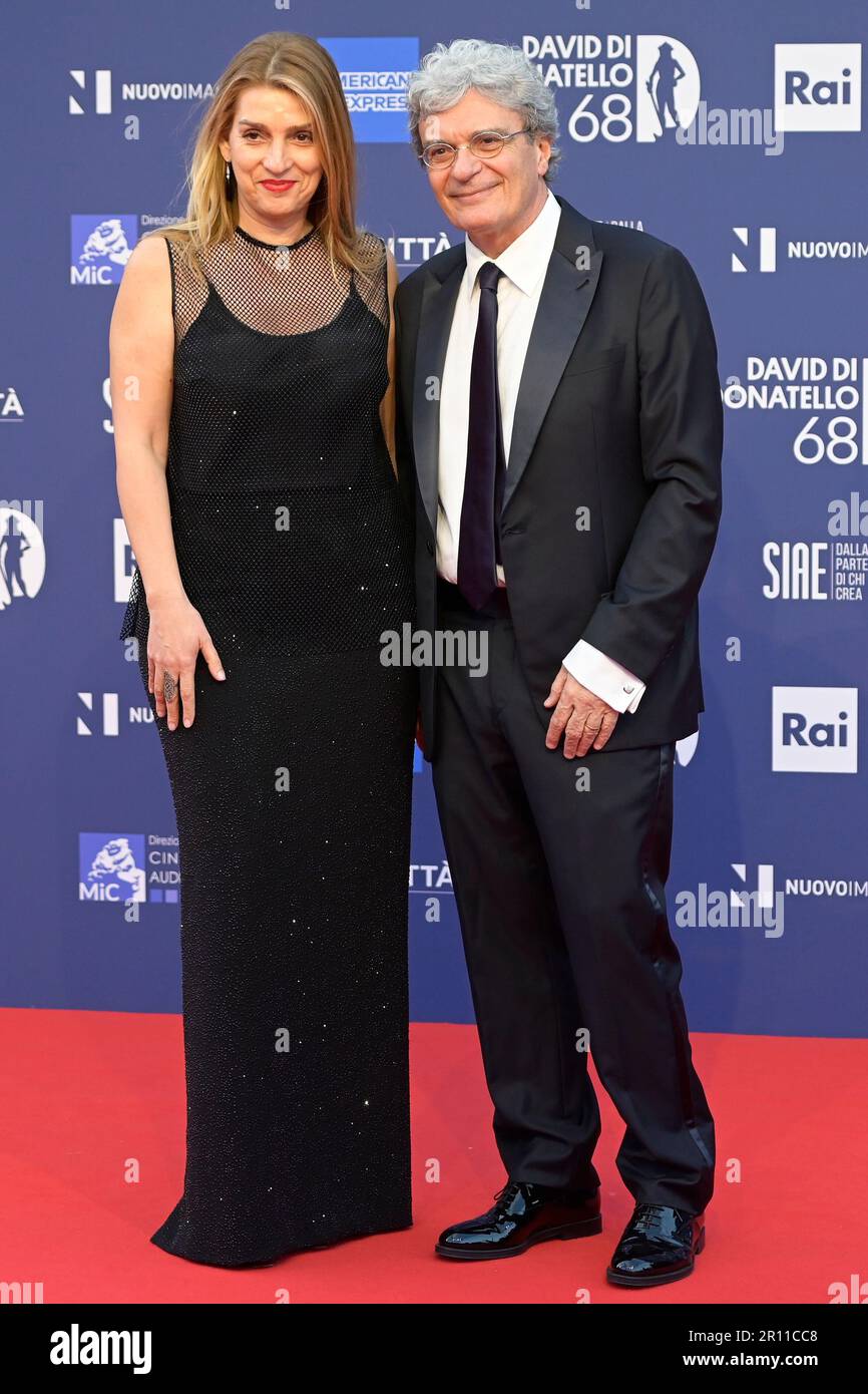 Rome, Italy. 10th May, 2023. Ippolita Di Majo (L) and Mario Martone (R ...